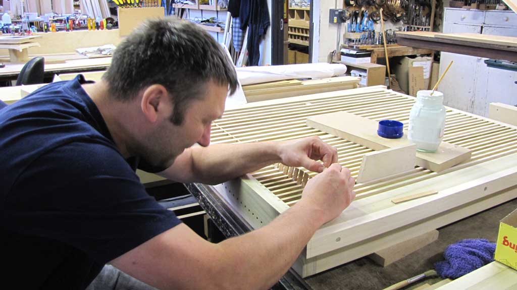 Exeter Cathedral – Choir soundboard, fitting baffles (2) – Harrison ...