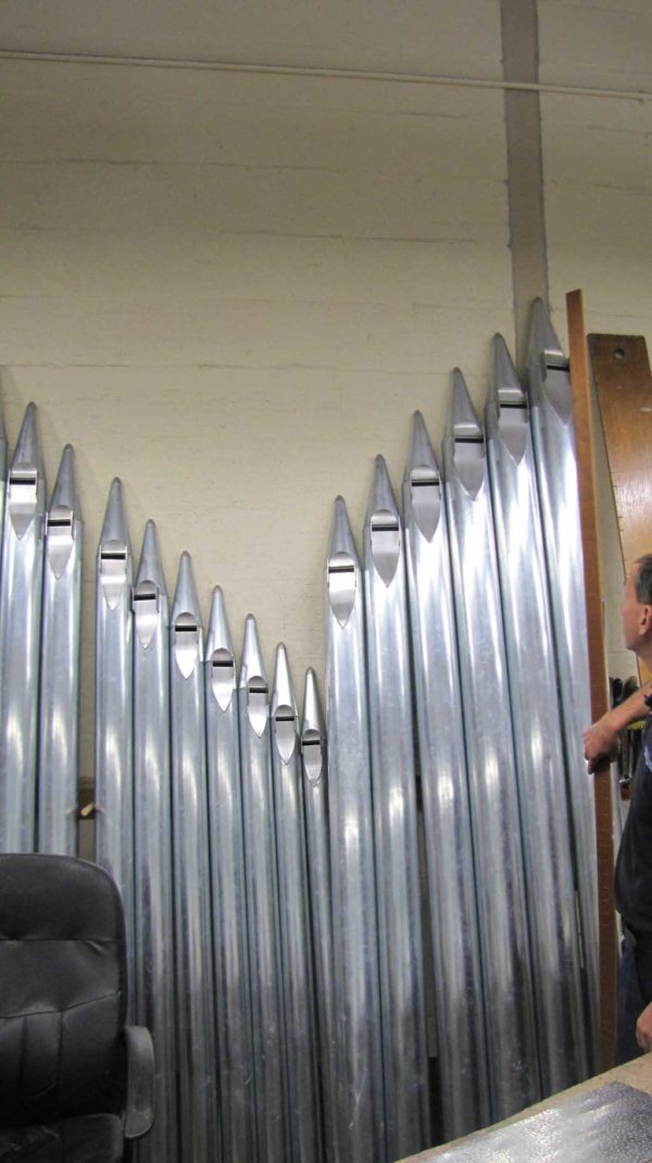 Edington Priory – Open Diapason Swell and Great pipes – Harrison ...