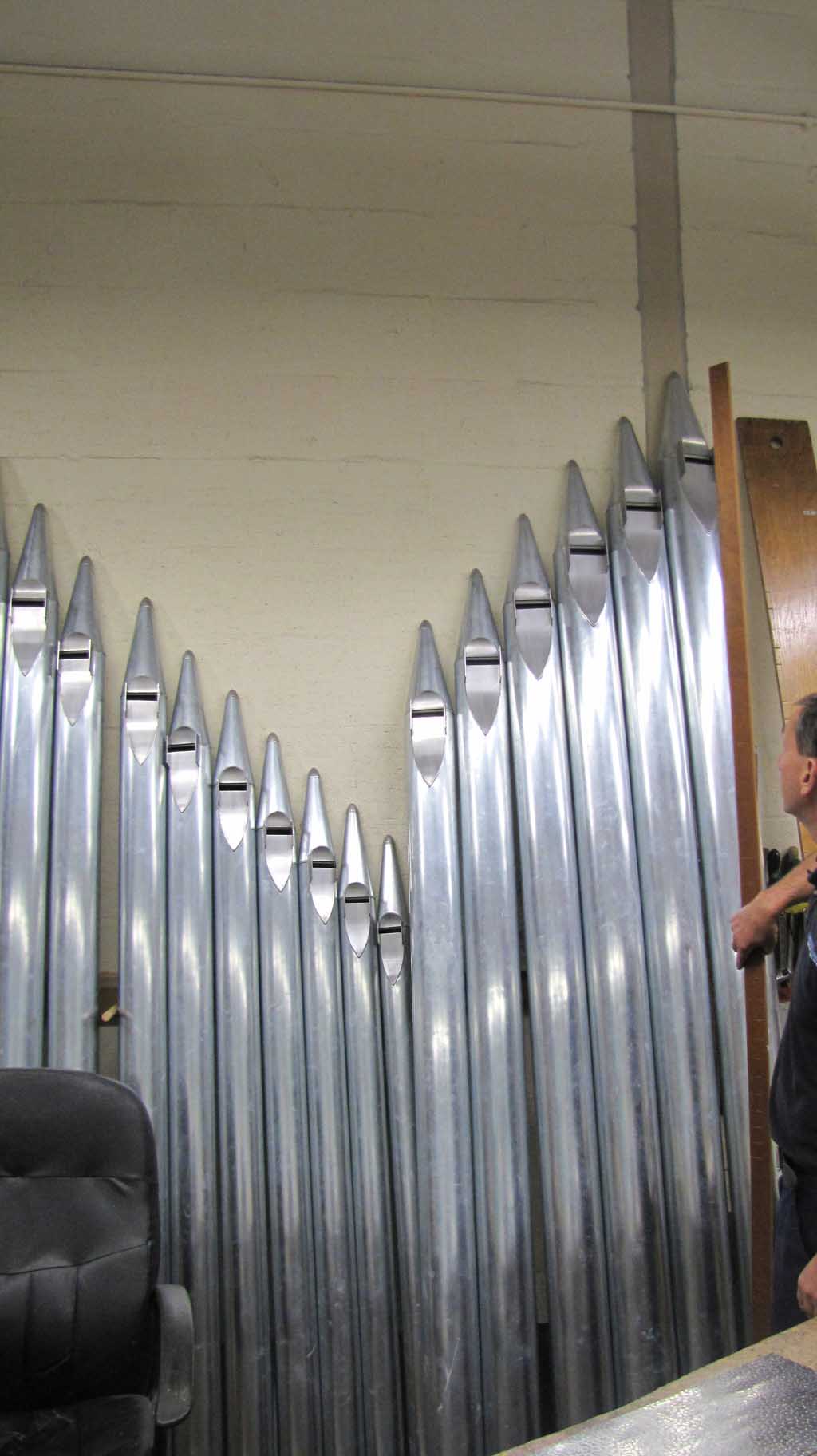 Edington Priory – Open Diapason Swell and Great pipes – Harrison ...