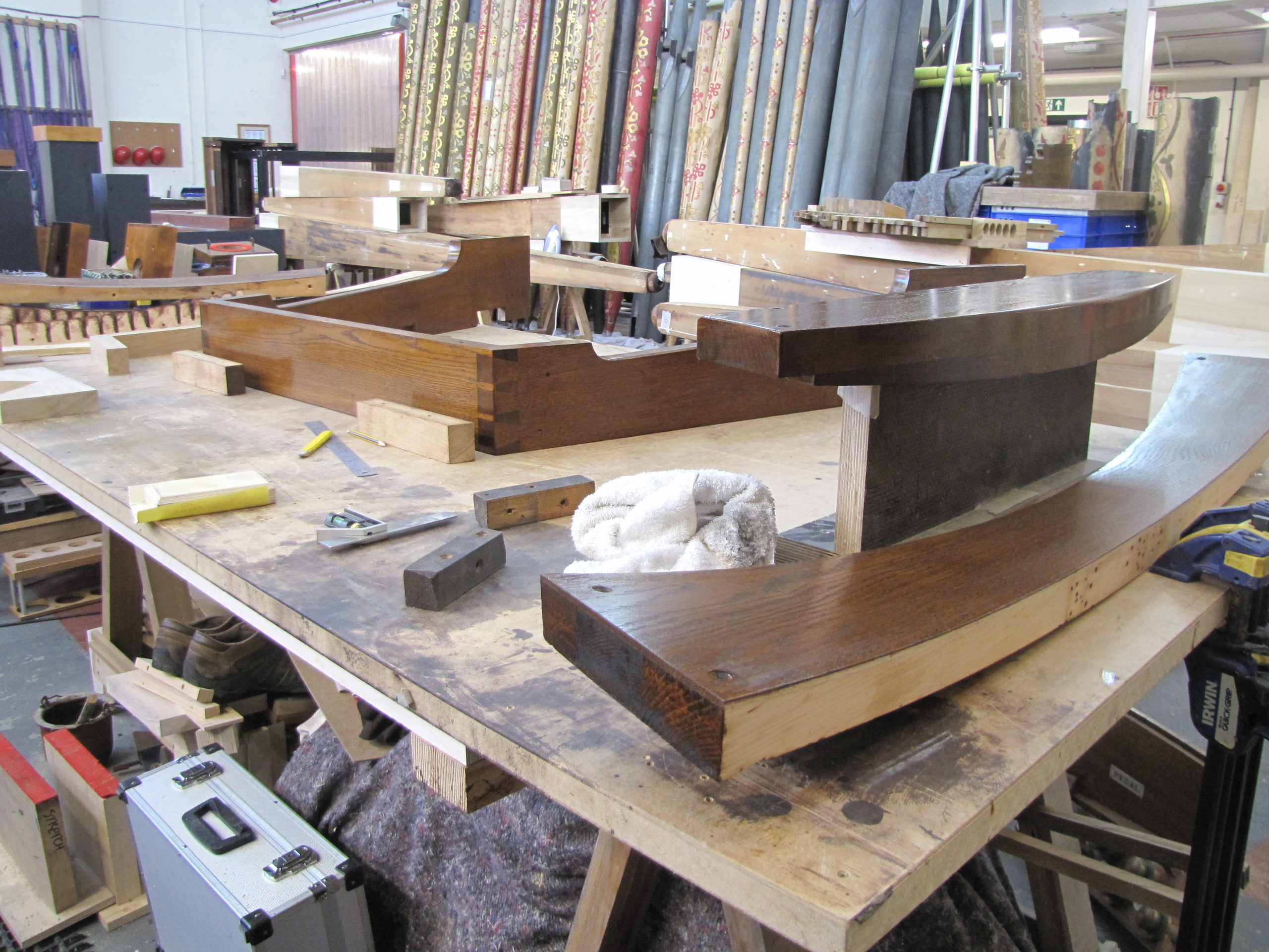 York pedalboard frame – Harrison & Harrison Ltd