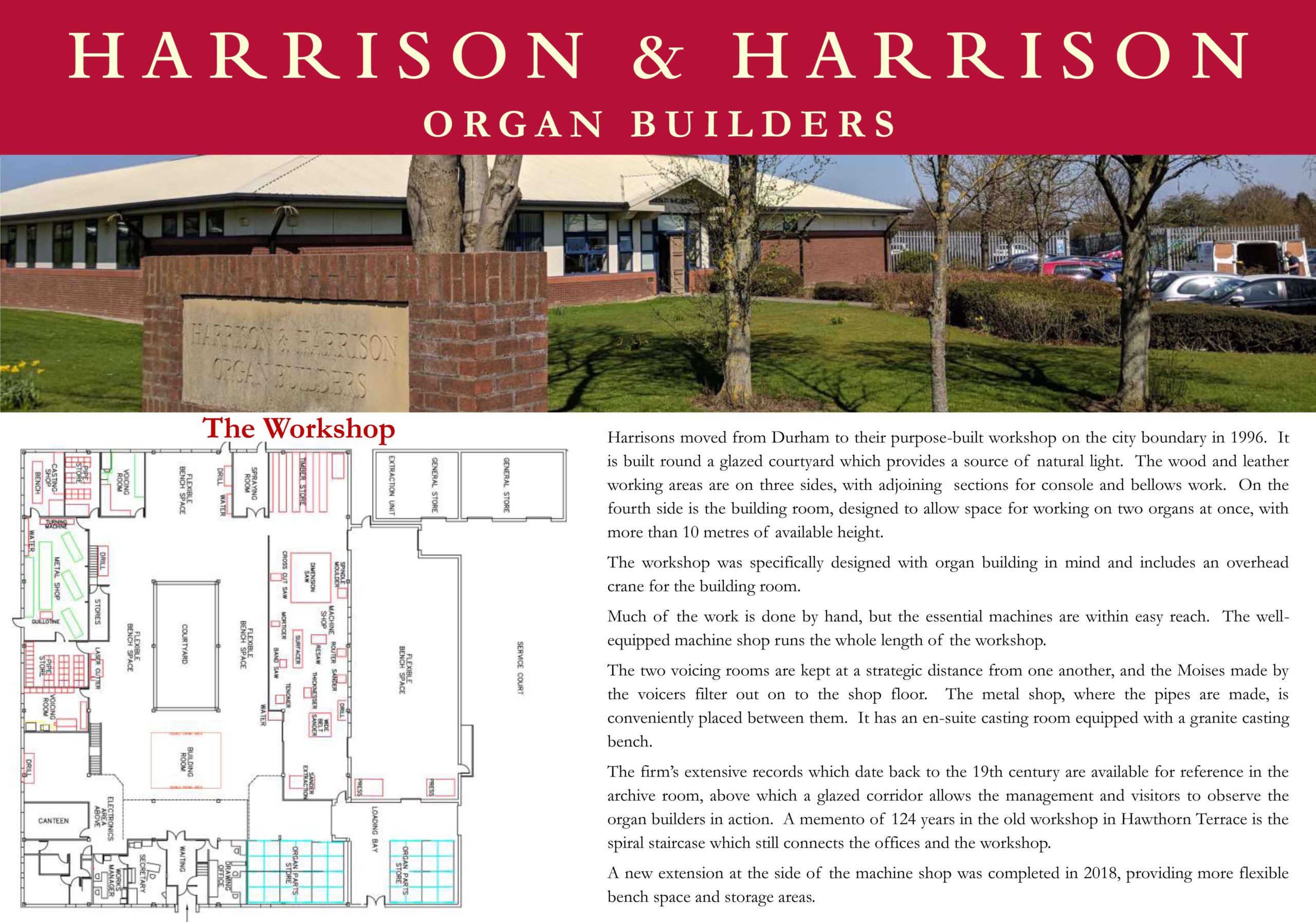 Workshop panel – Harrison & Harrison Ltd